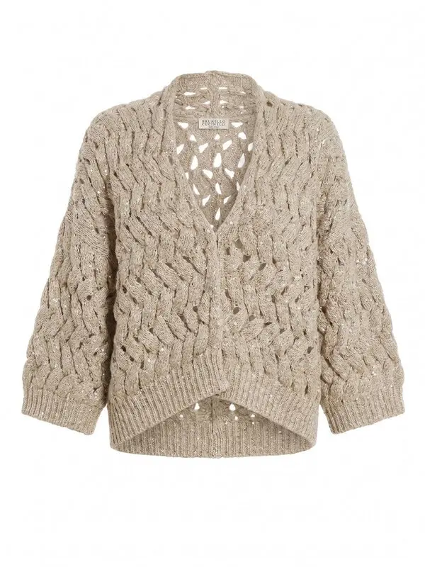 Brunello Cucinelli Silk Cardigan - Multicolor