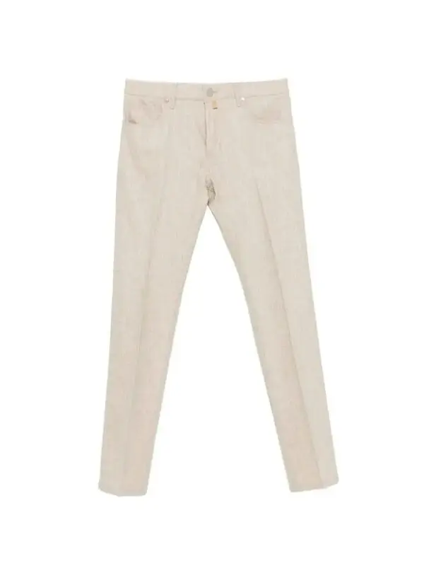 Jacob Cohen Bard Fast Slim Fit 5-pocket Wool Trousers - Multicolor