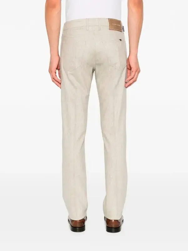 Jacob Cohen Bard Fast Slim Fit 5-pocket Wool Trousers - Multicolor