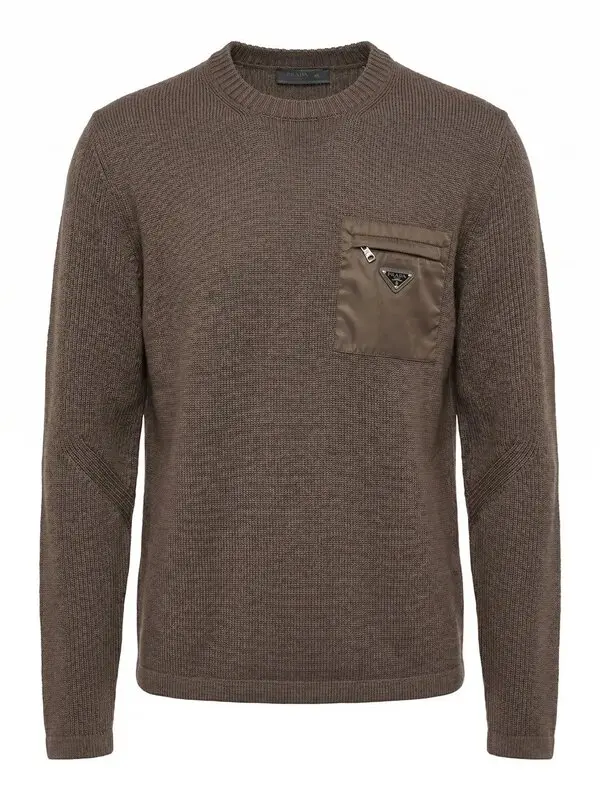 Prada Sweater With Re-nylon Detail - Multicolor