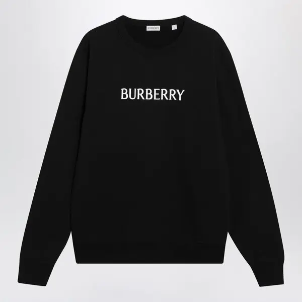 Burberry Slim Cotton Terry-effect Sweatshirt - Black