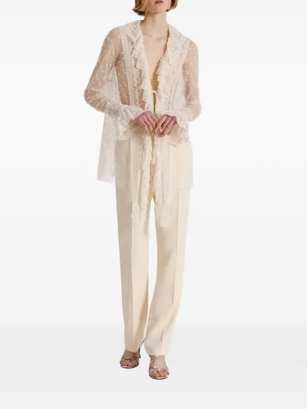 Alberta Ferretti Tulle Shirt
