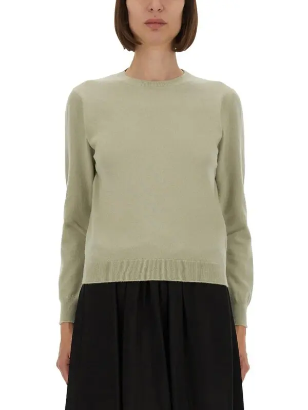 MAISON MARGIELA Virgin Wool Crewneck Sweater - Green