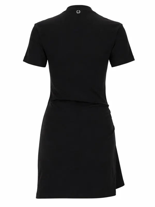 Rabanne Piercing Detail Mini Dress - Black