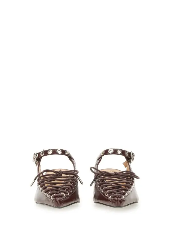GANNI Mule Lace-up - Multicolor