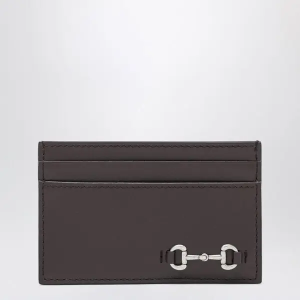 Gucci Cocoa Cardholder With Horsebit - Brown