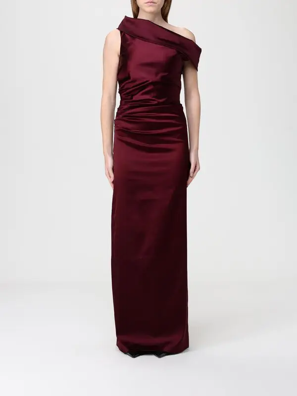 Max Mara Draped One Shoulder Dress - Multicolor
