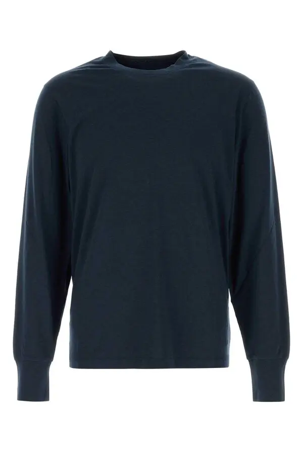 TOM FORD Navy Lyocell Blend T-shirt - Blue