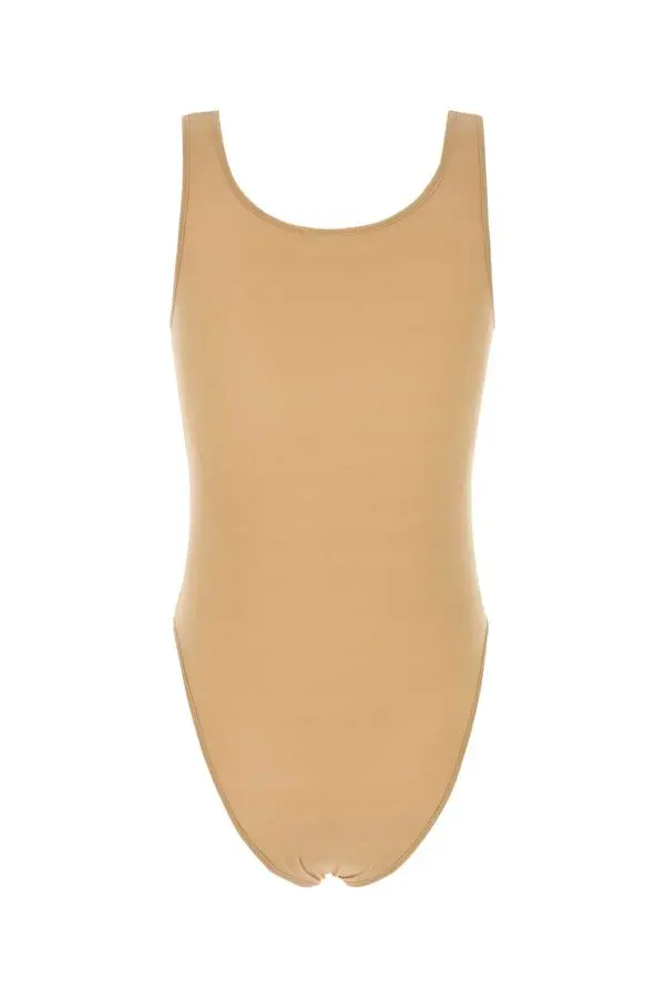 Magda Butrym Stretch Cupro Bodysuit - Brown