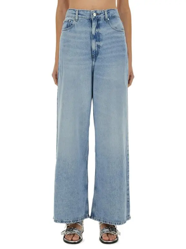 GANNI Baggy Denim Trousers - Blue