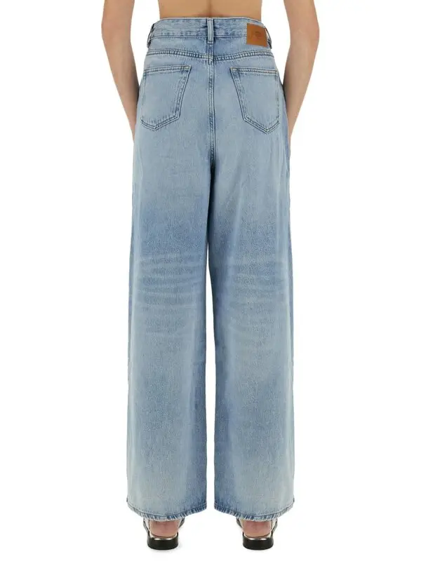 GANNI Baggy Denim Trousers - Blue
