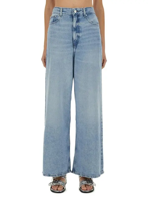 GANNI Baggy Denim Trousers - Blue