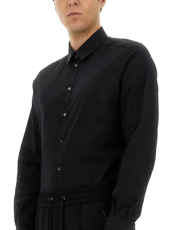 Dolce & Gabbana Gold Poplin Stretch Shirt