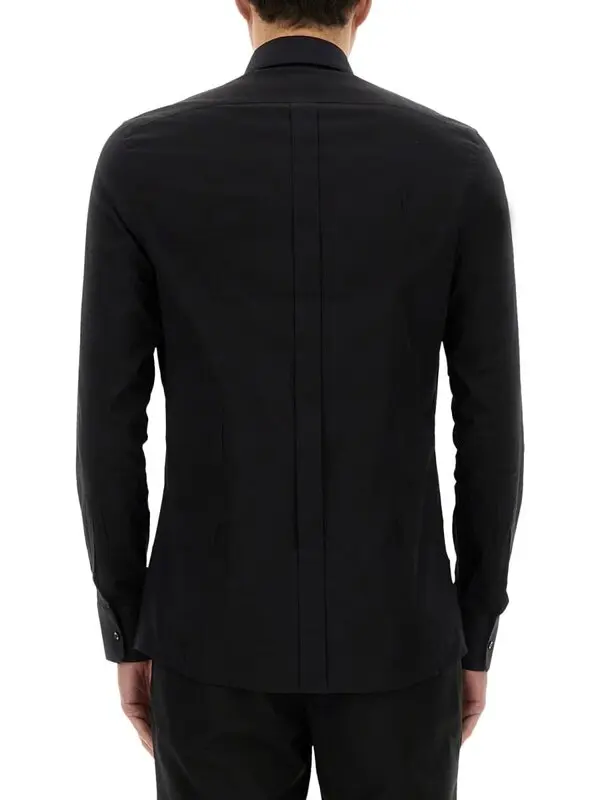 Dolce & Gabbana Gold Poplin Stretch Shirt - Black