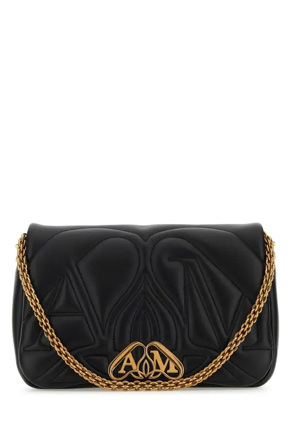 Alexander McQueen Leather Seal Shoulder Bag