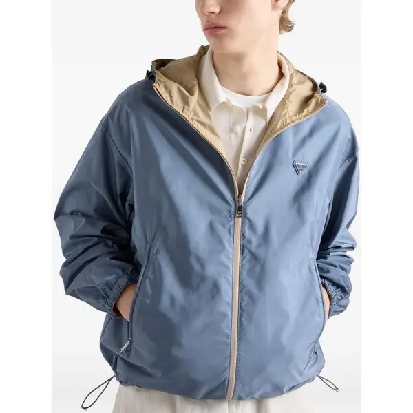 Prada Neutrals Jackets Hooded Jackets