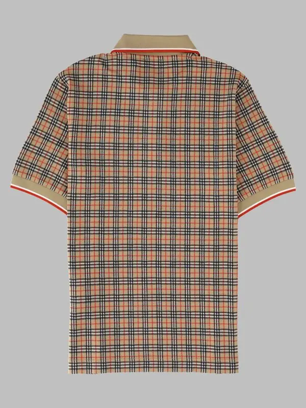Burberry Checked Polo Shirt - Multicolor