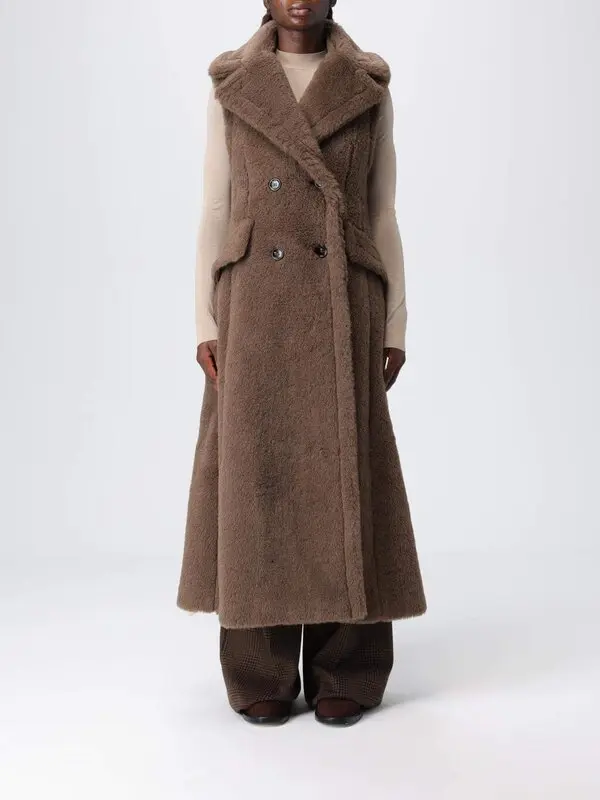 Max Mara Sleeveless Coat - Brown