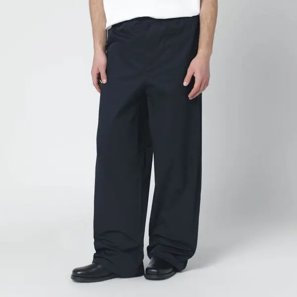JIL SANDER Midnight Cotton Trousers