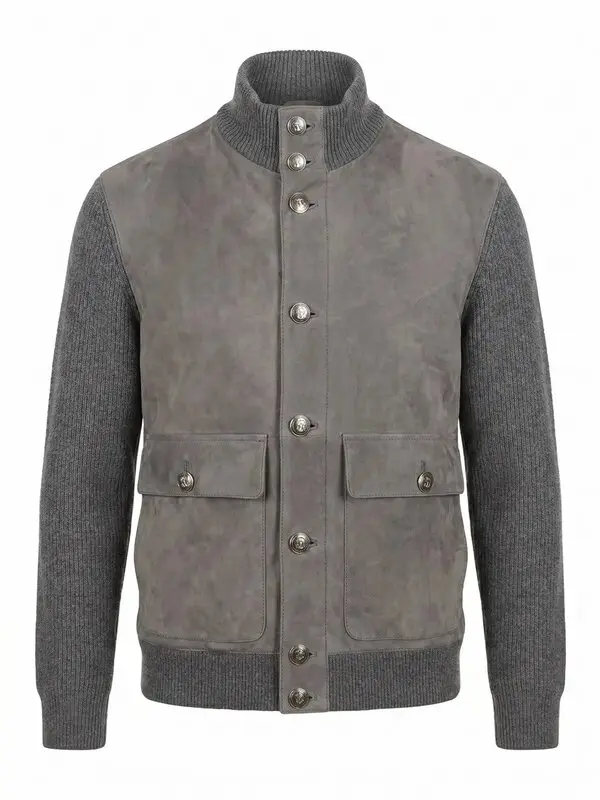 Brunello Cucinelli Leather Jacket - Multicolor