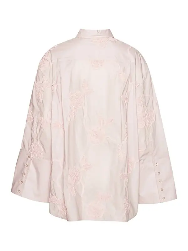 ROTATE BY BIRGER CHRISTENSEN Oversized Shirt With Floral Details
