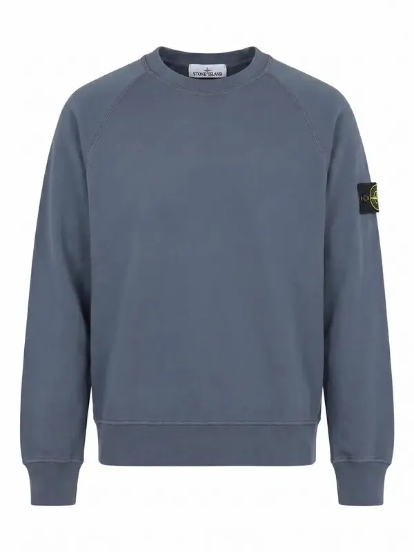 Stone Island Organic Cotton Fleece Sweatshirt - Multicolor