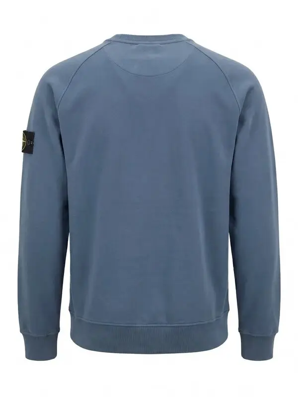Stone Island Organic Cotton Fleece Sweatshirt - Multicolor