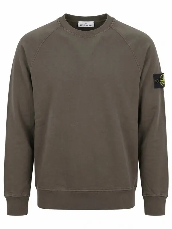 Stone Island Organic Cotton Fleece Sweatshirt