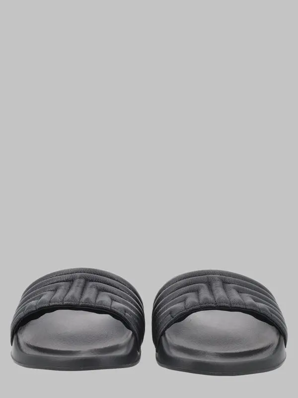 TOM FORD Leather Sandalo Slipper - Black