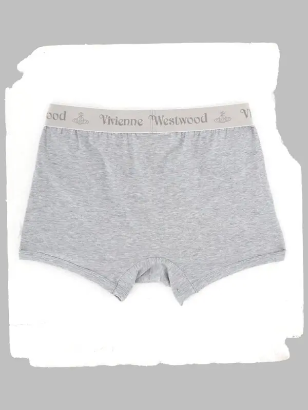 VIVIENNE WESTWOOD Set Da Due Boxer In Cotone - Gray