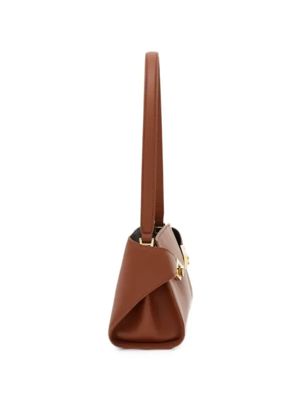 FERRAGAMO Hug E/w Leather Shoulder Bag