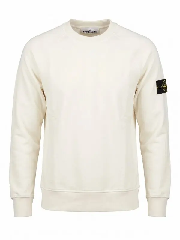 Stone Island Organic Cotton Fleece Sweatshirt
