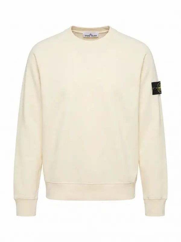 Stone Island Organic Cotton Fleece Sweatshirt - Multicolor