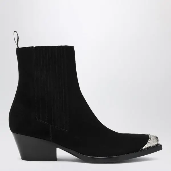 Sartore Suede Wax Ankle Boot - Black