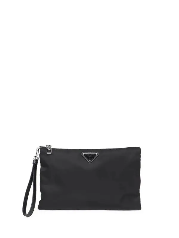 Prada Re-nylon And Saffiano Pouch - Multicolor