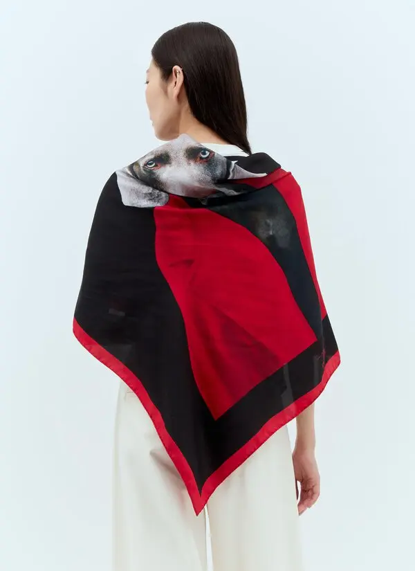 Max Mara Printed Silk Scarf
