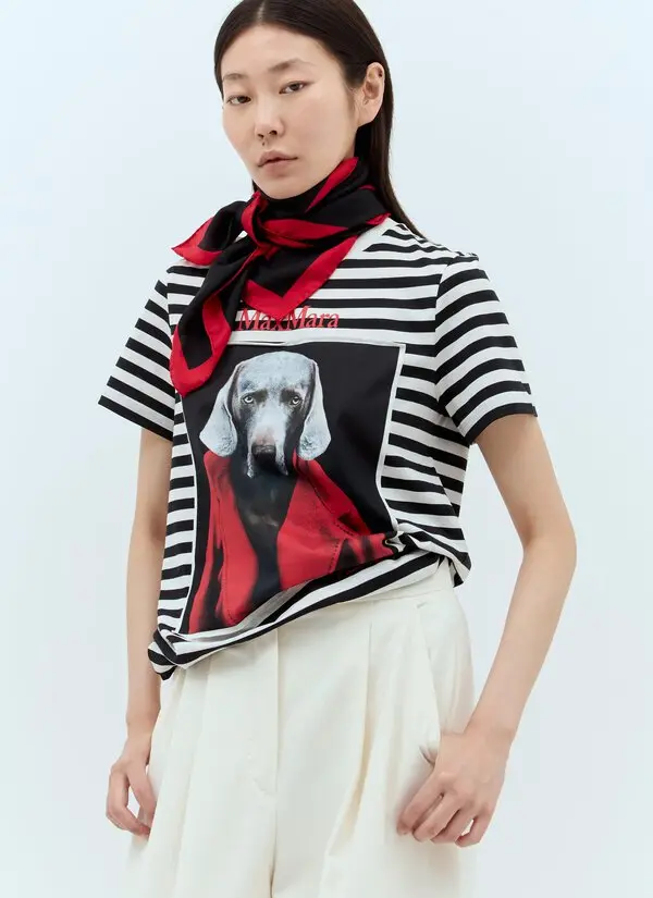 Max Mara Printed Silk Scarf
