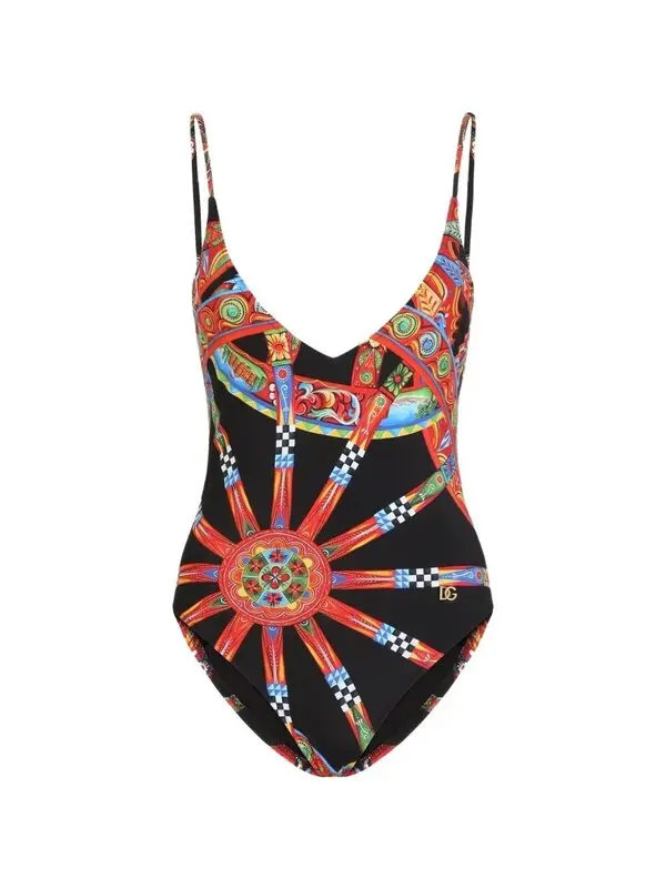 Dolce & Gabbana Printed Swimsuit - Multicolor