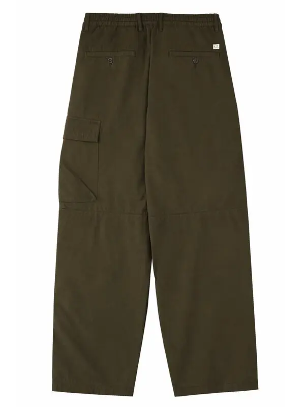 C.P. COMPANY Logo Patch Cargo Trousers - Green
