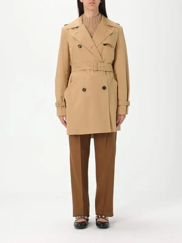Max Mara Double-breasted Cotton Trench Coat - Brown