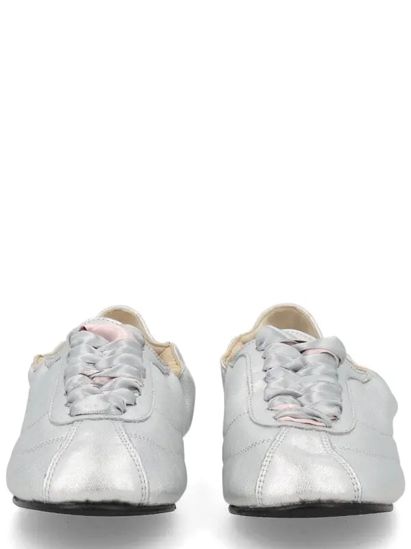 Repetto Silk Tennis Sneaker - Silver