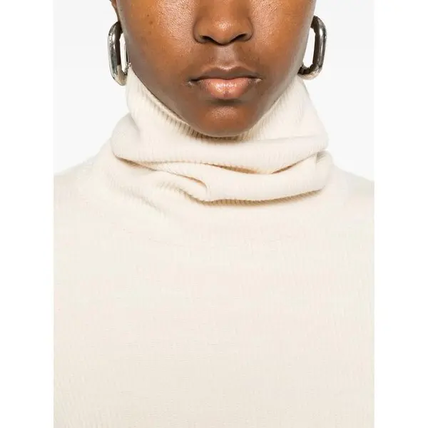 Brunello Cucinelli Roll Neck Knitwear Jumper - White