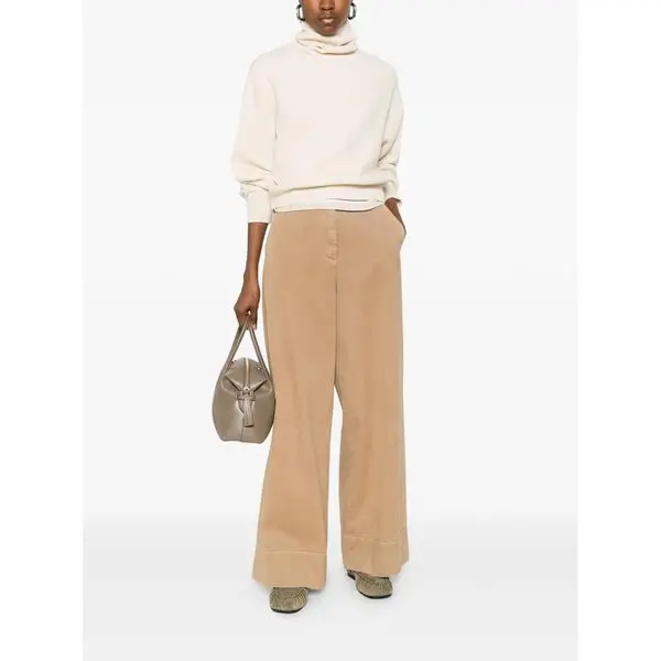 Brunello Cucinelli Roll Neck Knitwear Jumper - White