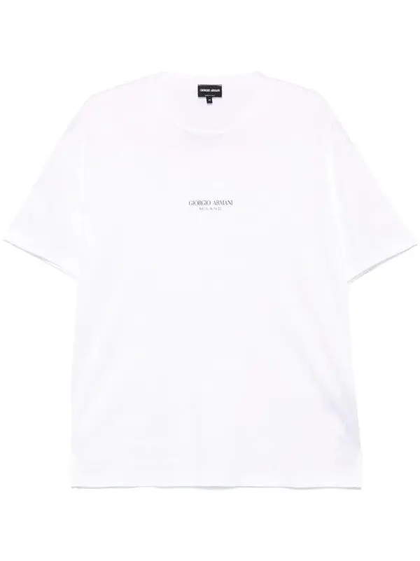 Giorgio Armani Cotton Interlock T-shirt - White
