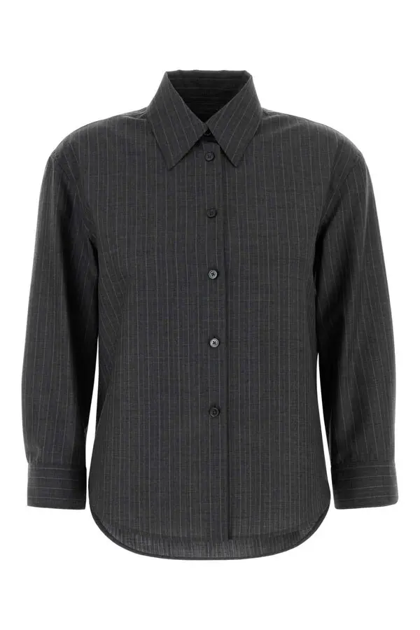 JIL SANDER Striped Virgin Wool Shirt
