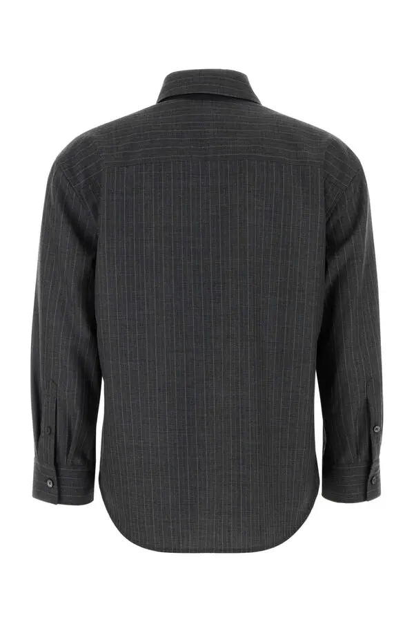 JIL SANDER Striped Virgin Wool Shirt