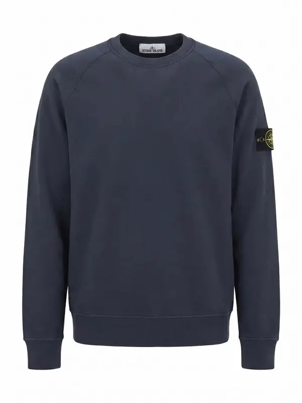 Stone Island Organic Cotton Fleece Sweatshirt - Multicolor