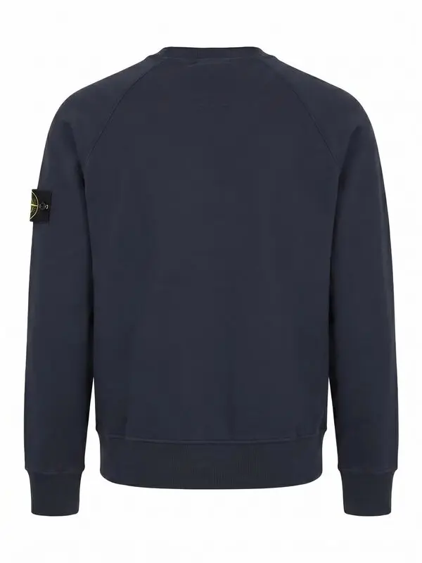 Stone Island Organic Cotton Fleece Sweatshirt - Multicolor