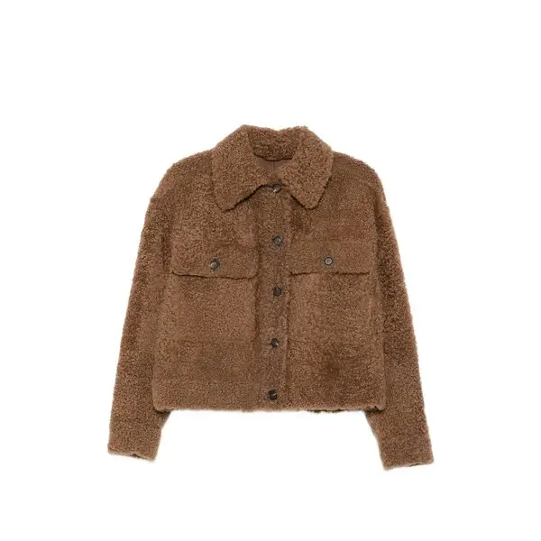 Brunello Cucinelli Jackets Faux Fur & Shearling Jackets - Brown