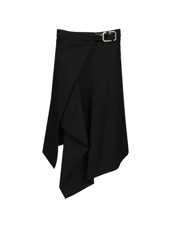 Attico Wool Midi Skirt